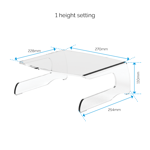 Monitor Risers : Clarity™ Monitor Riser